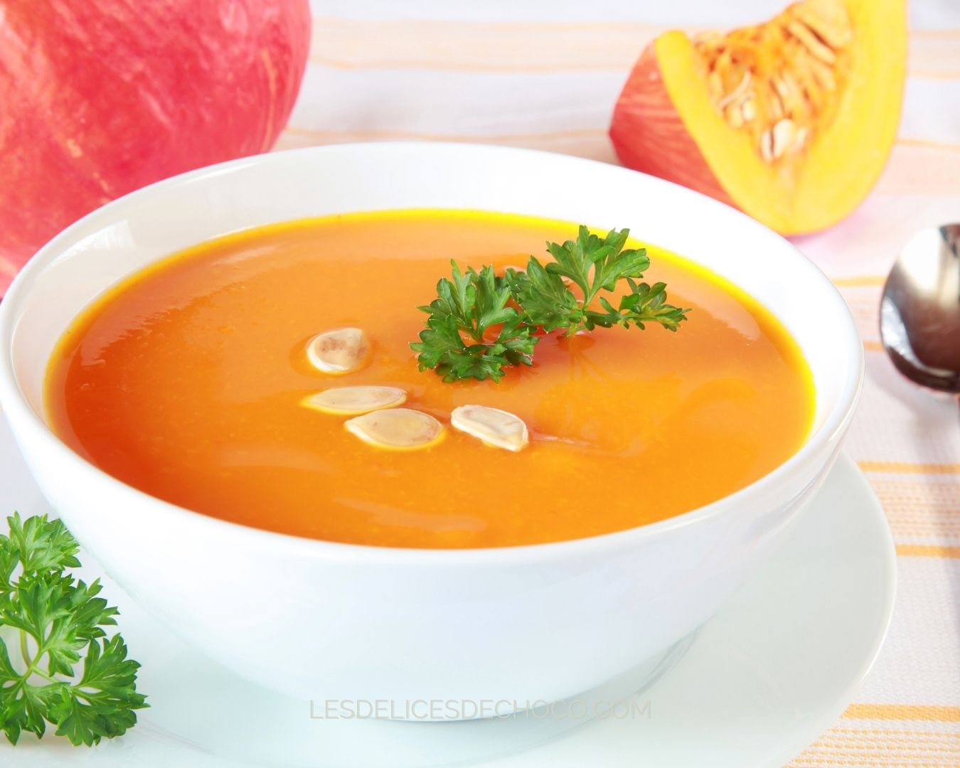 SOUPE AU POTIRON - Les Délices De Choco Recipe Soup Pumkin Health