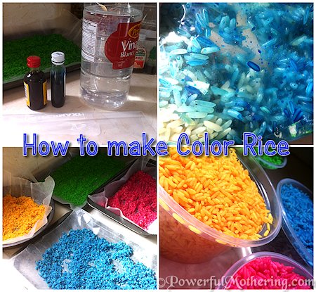 How to Make Colored Rice – Lesson Plans