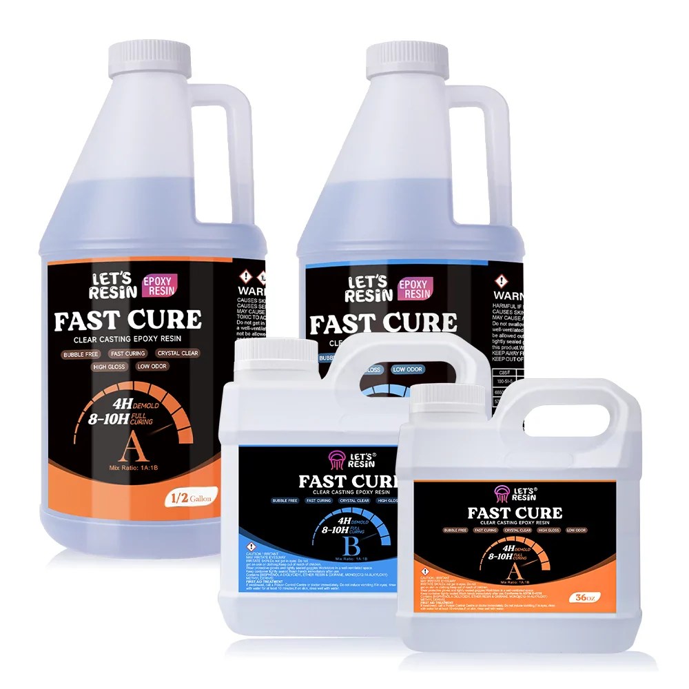 Fast Curing Epoxy Resin For Crafts 4 Hours Fast Cure Clear Resin Kit
