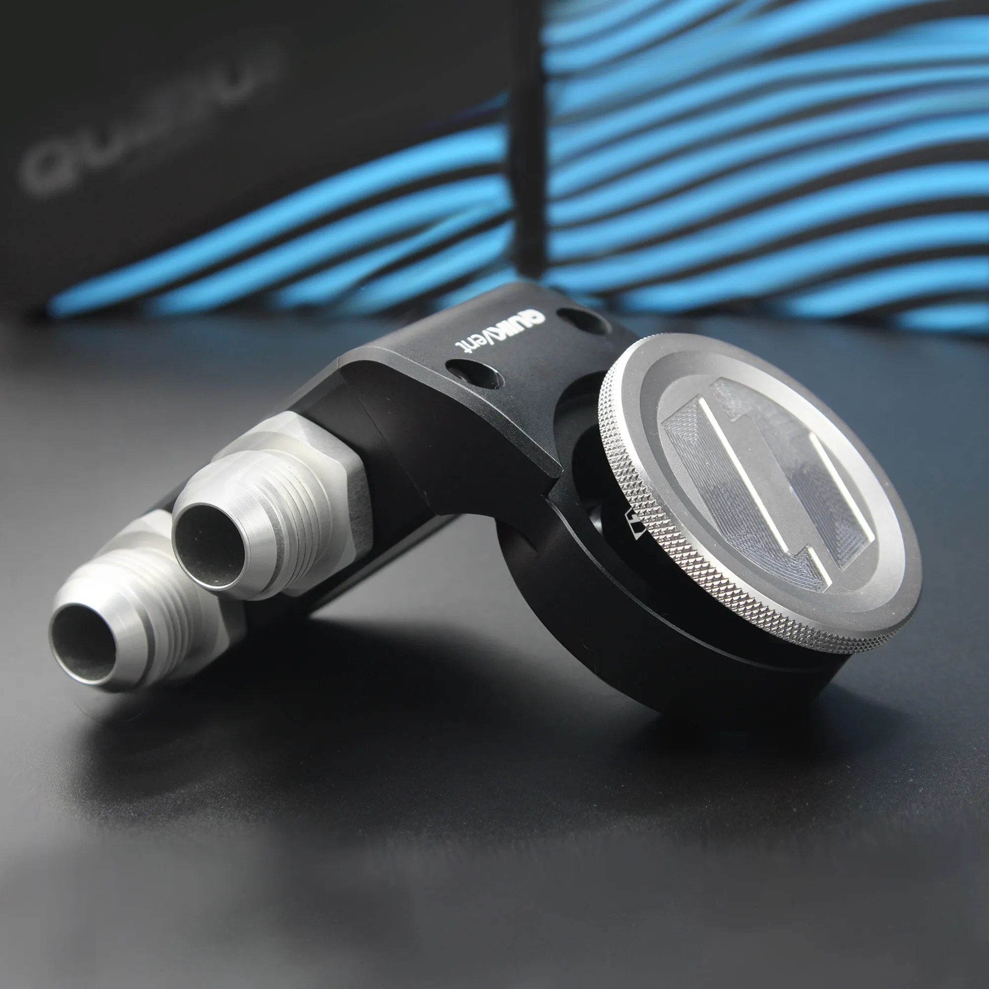 QuikVent™ Scavenger Oil Cap, Version 2.1 – SILVER – Level 7 Performance