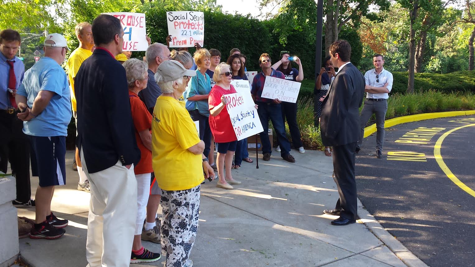 Social Security Rally Held Outside Congressman's Office - LevittownNow.com