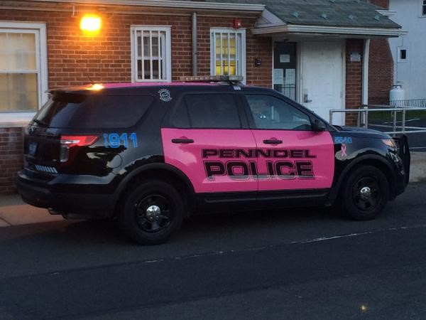 Penndel Police Turn SUV Pink for Breast Cancer Awareness Month ...