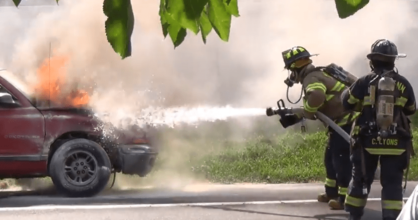 Mailman Helps Fight Flames Until Firefighters Arrive - LevittownNow.com