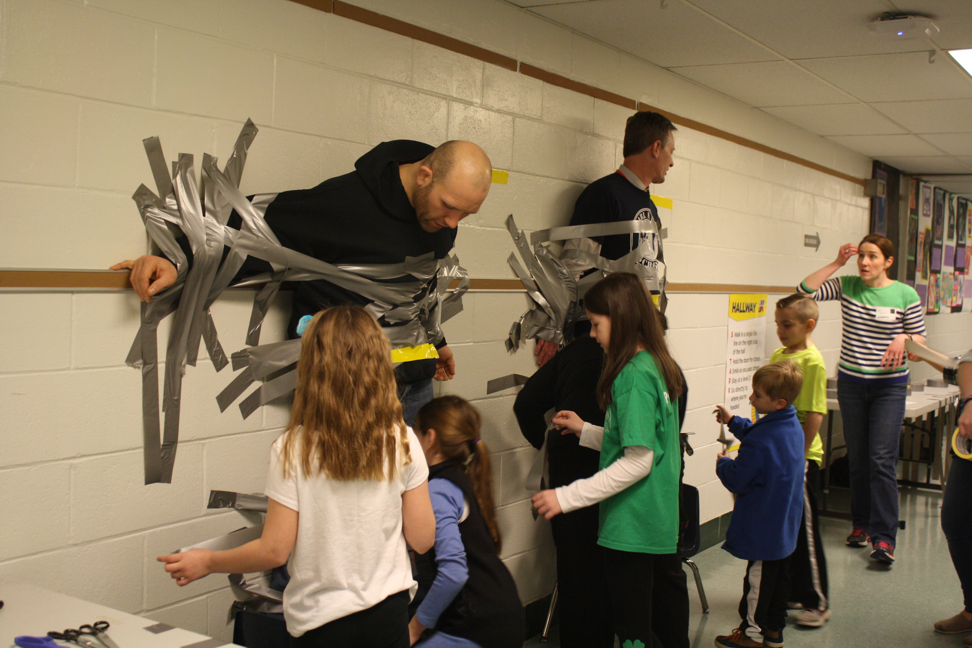 Elementary School Students Duct Tape Educators To Wall - LevittownNow.com
