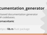 Documentation Generator Rust Application Lib Rs