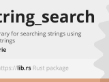 Stringsearch Rust Text Processing Library Lib Rs