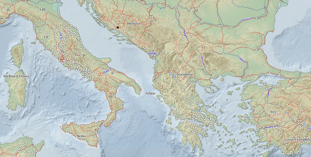 Pelagios digital map of the Greco-Roman world – Library blog