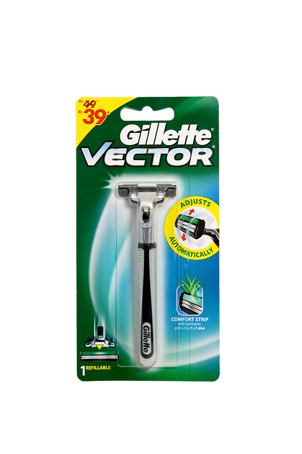 Gillette Razor Vector Plus 1's - LifePlus Health and Beauty