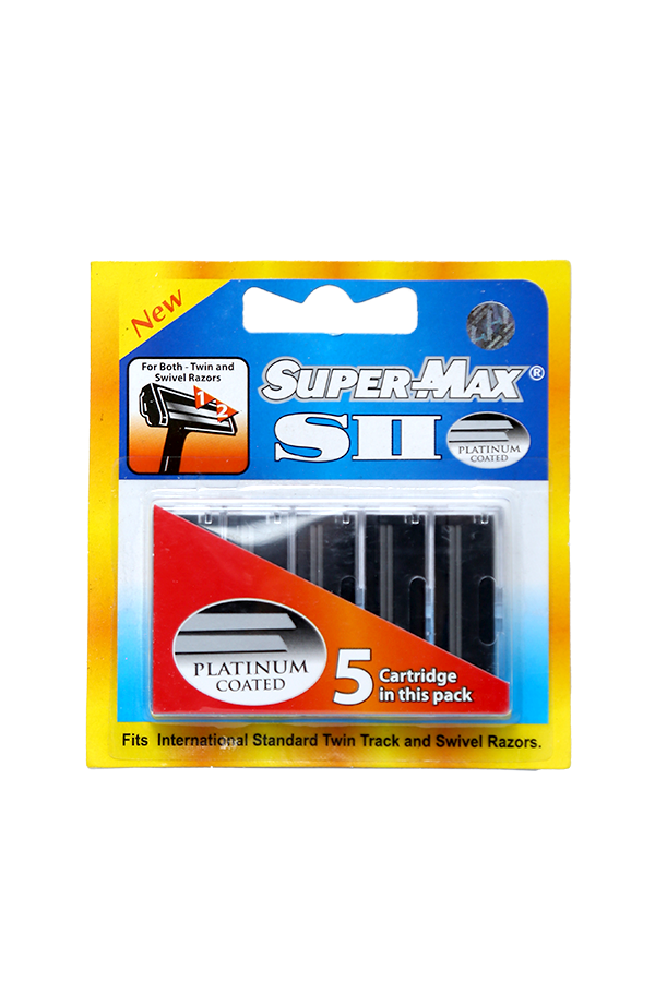 Super Max Razor Refill S2 #AE01e 5's - LifePlus Health and Beauty