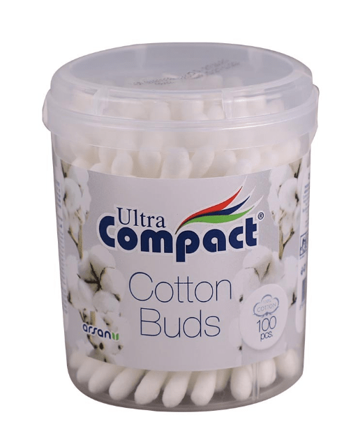 Ultra Compact Cotton Buds 100's - LifePlus Health and Beauty