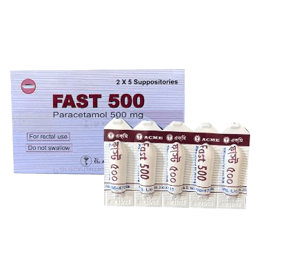 Fast Suppository 500mg 1's - LifePlus Health and Beauty