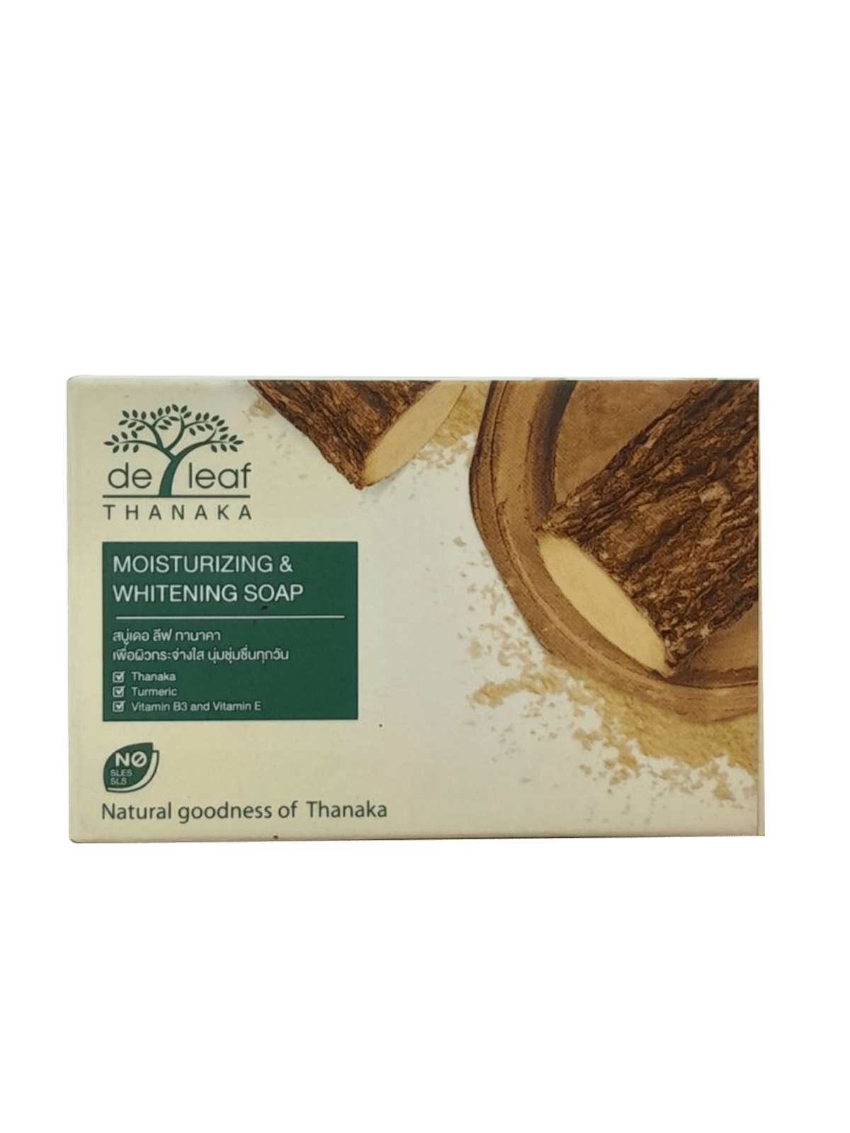 De Leaf Bar Soap Moisturizing & Whitening #Thanakha 100g - LifePlus ...