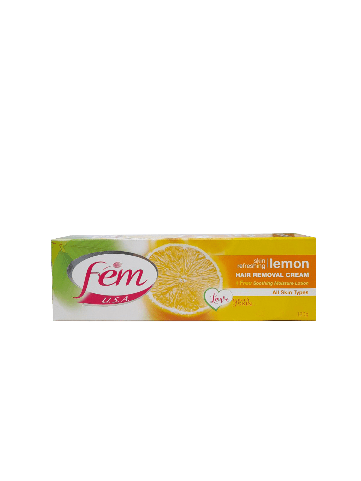 Fem Hair Removal Cream #Lemon 120g - LifePlus Health and Beauty