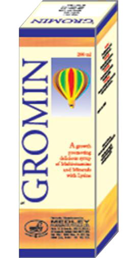 ဗီတာမင် C ချို့တဲ့မှုအတွက် Gromin Multivitamin Syrup 100ml