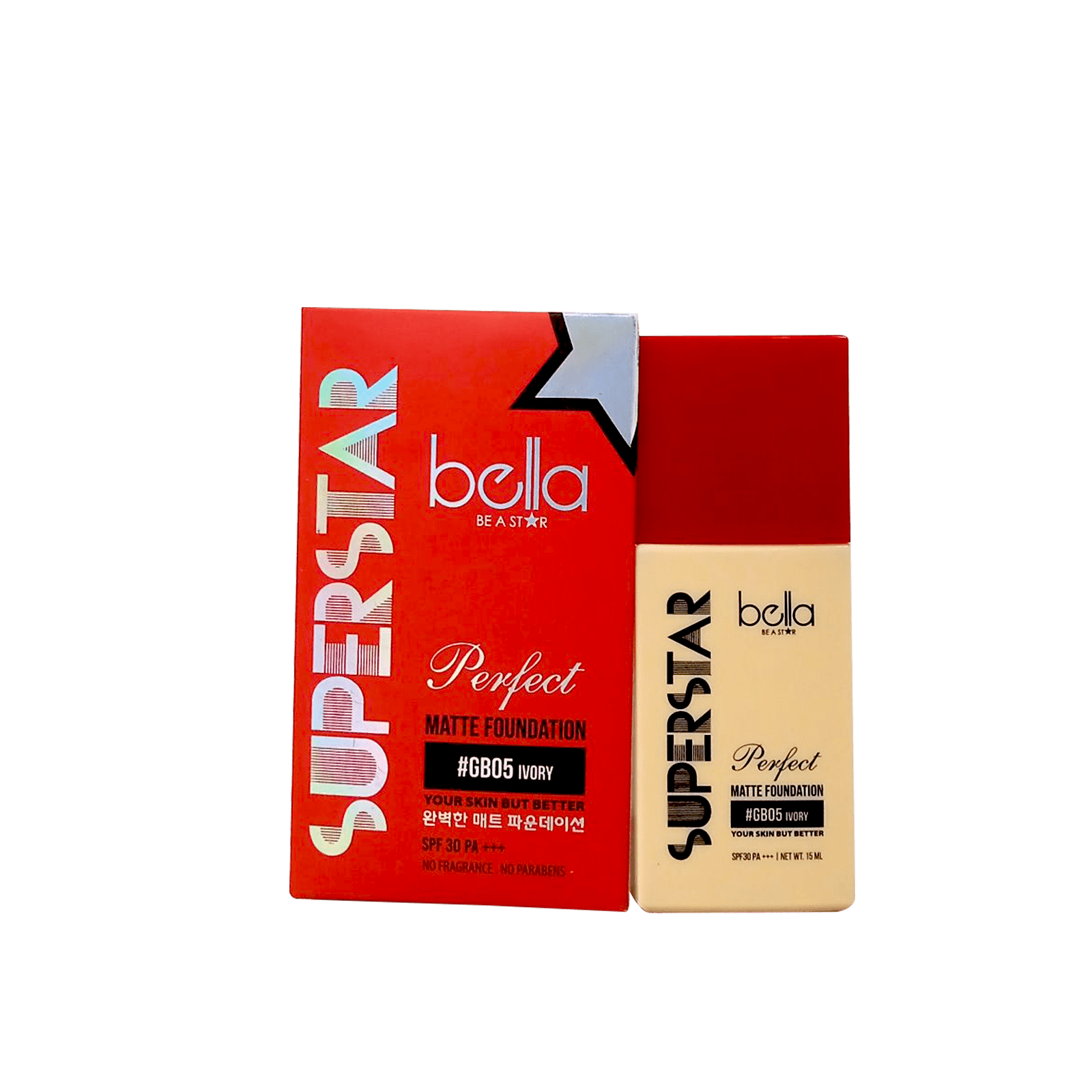 Bella Foundation Liquid Super Star #GB05 15ml - LifePlus Health and Beauty