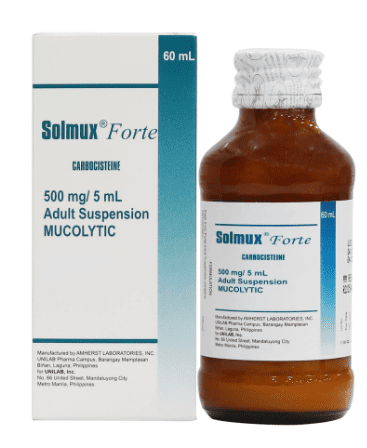 Solmux Forte Suspension Syr 60ml - LifePlus Health and Beauty