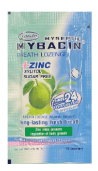 Mybacin Zinc Breath Lozenges 10's - LifePlus Health and Beauty