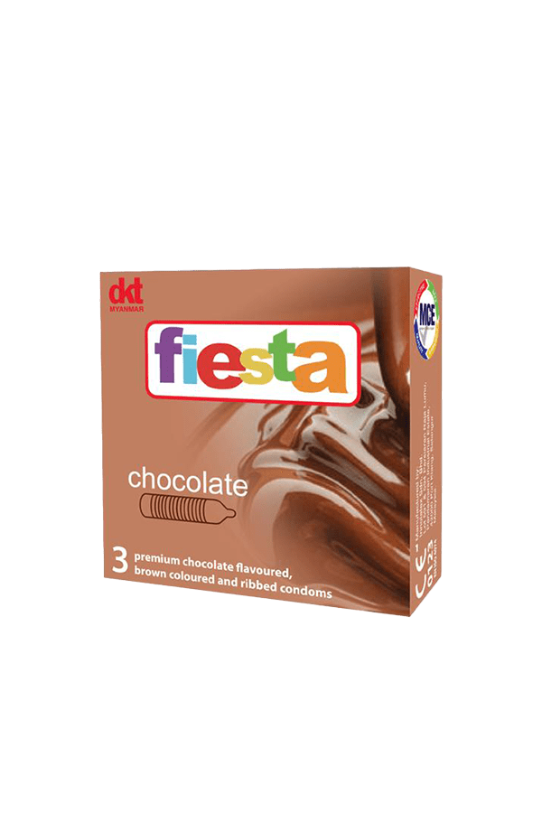 (FOC)Fiesta Chocolate Condoms 3's - LifePlus Pharmacy