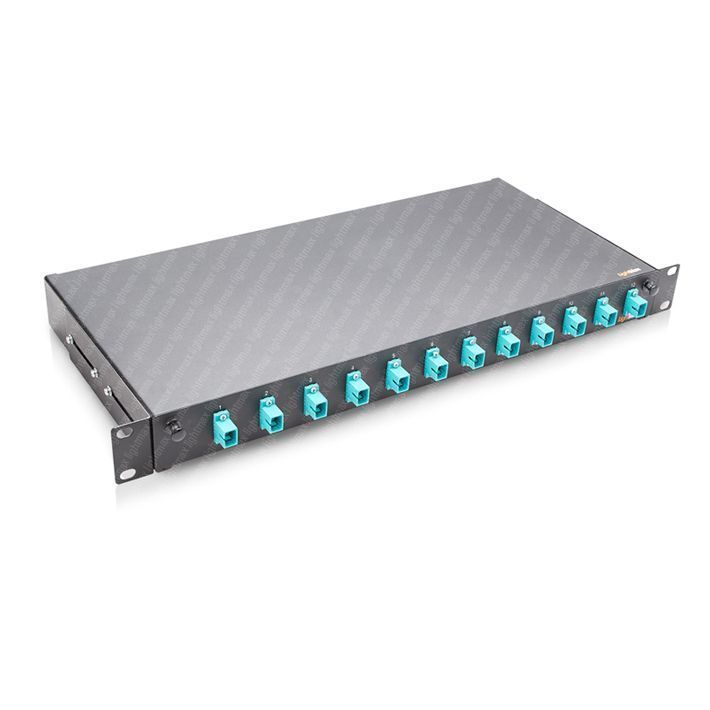 Bandejas de Distribución · 1U Económica · 12 Puertos · SC Simplex · Equipada - Lightmax SL