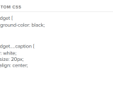 New Feature Custom Css Lightwidget