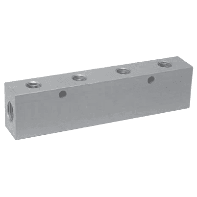 AU.004.1 - In-line manifold Four x 1/8" Outlets and 1/4" Intlets ...