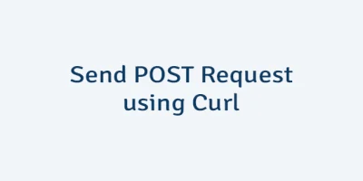 Send Post Request Using Wget Lindevs