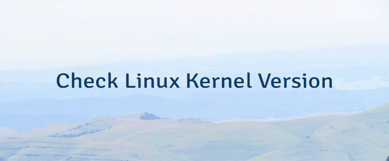 Check Linux Kernel Version Lindevs