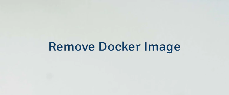 Remove Docker Image Lindevs