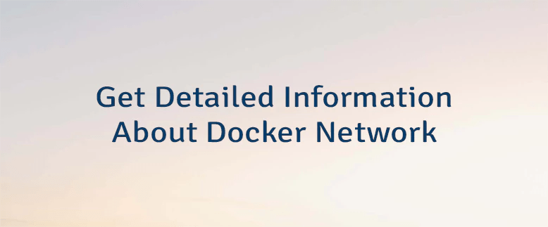 Get Detailed Information About Docker Network Lindevs