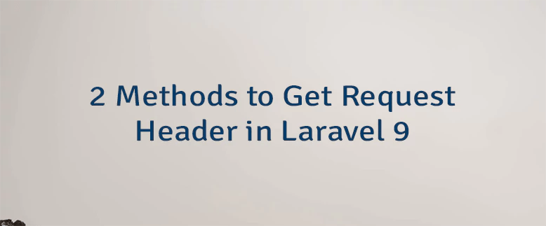 2 Methods To Get Request Header In Laravel 9 Lindevs