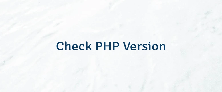 Check Php Version Lindevs