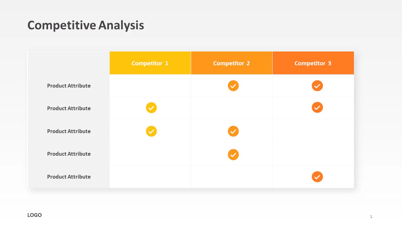 Comparison Table Ppt Template
