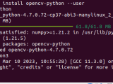 Opencv Python Install