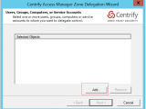 Delegate Zone Control To The User In The Centrify Management Console