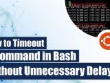 How To Timeout A Command In Bash Without Unnecessary Delay Linux Genie