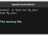 Using Install Command In Linux