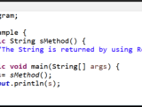 Java Return Types String