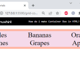 Creating Boxes In Html