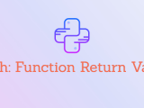 Bash Function Return Value