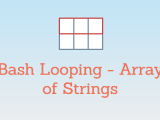 Bash Looping Through Array Of Strings