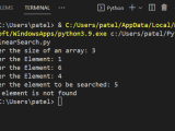 Python Program For Linear Search Coding Connect Linux Punx