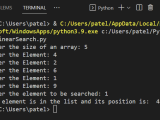 Python Program For Linear Search Coding Connect Linux Punx