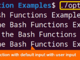 Bash Function Examples Linuxsimply