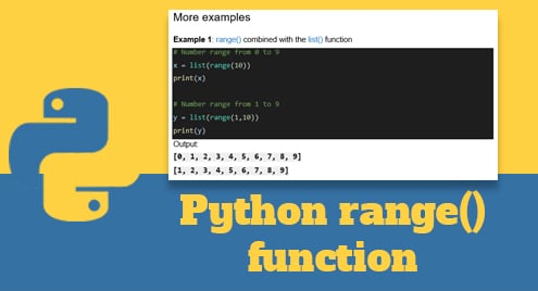 Range Function In Python With Program Example Range Function - Minimal Illustrations - Premium HD Collection