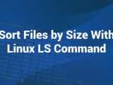 Sort Files By Size With Linux Ls Command Linuxways