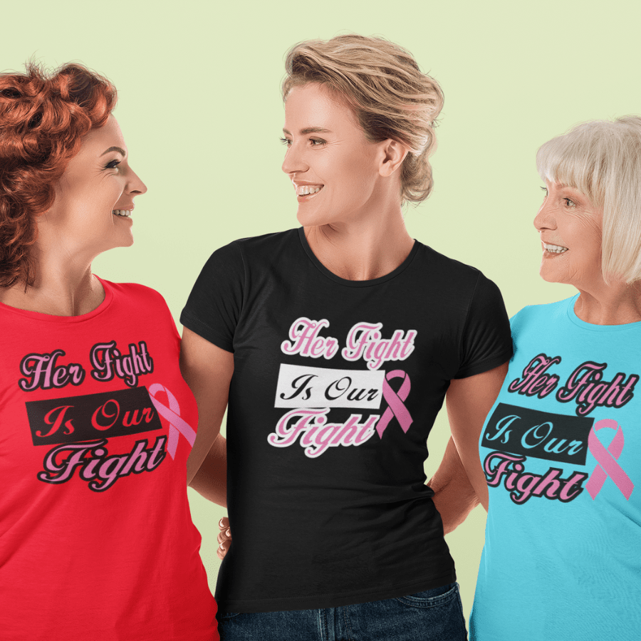 Her Fight Is Our Fight | Lisa Carlton T-Shirts Design LLC