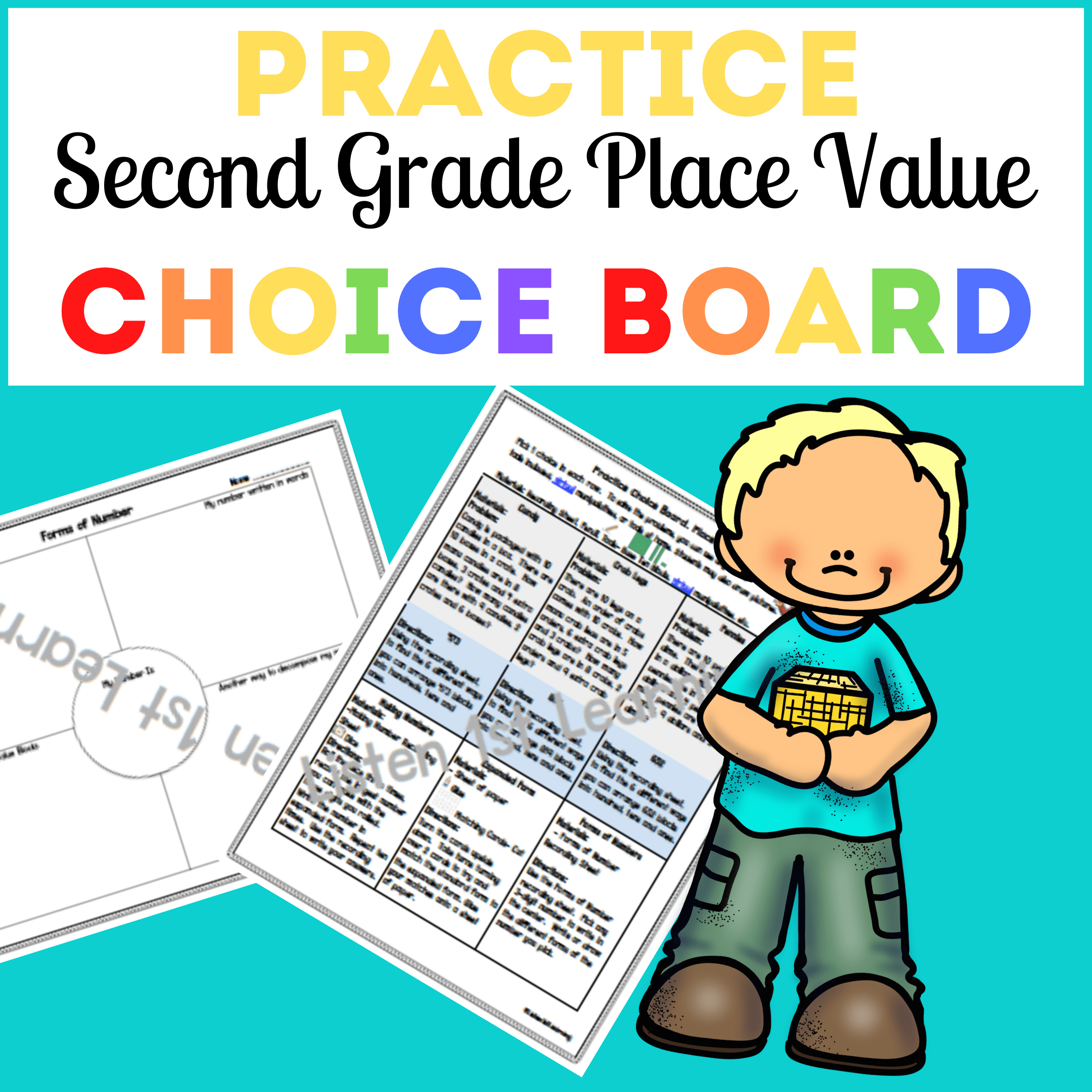 Practice Choice Board 2: Place Value – Listen 1st Learning
