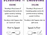 Decoding Encoding What Are The Differences Literacy Learn