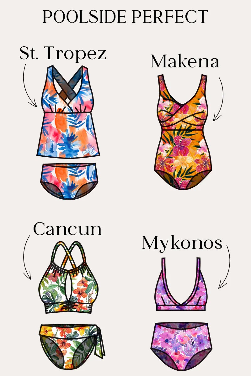 Styla Cancun Styla Makena Styla Mykonos And Styla St Tropez 4 Patter