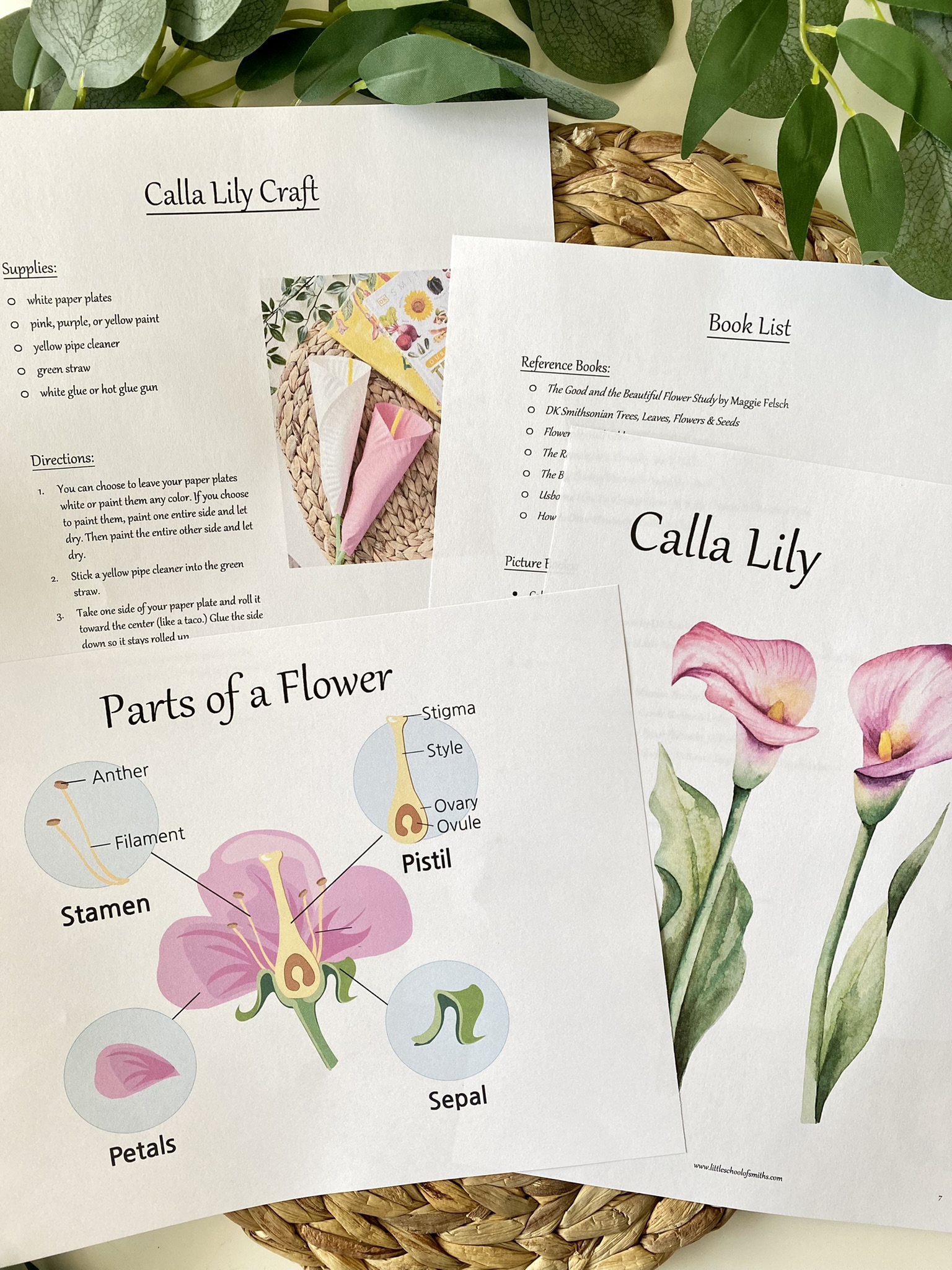 Spring Flower Mini Unit Study – Little School of Smiths